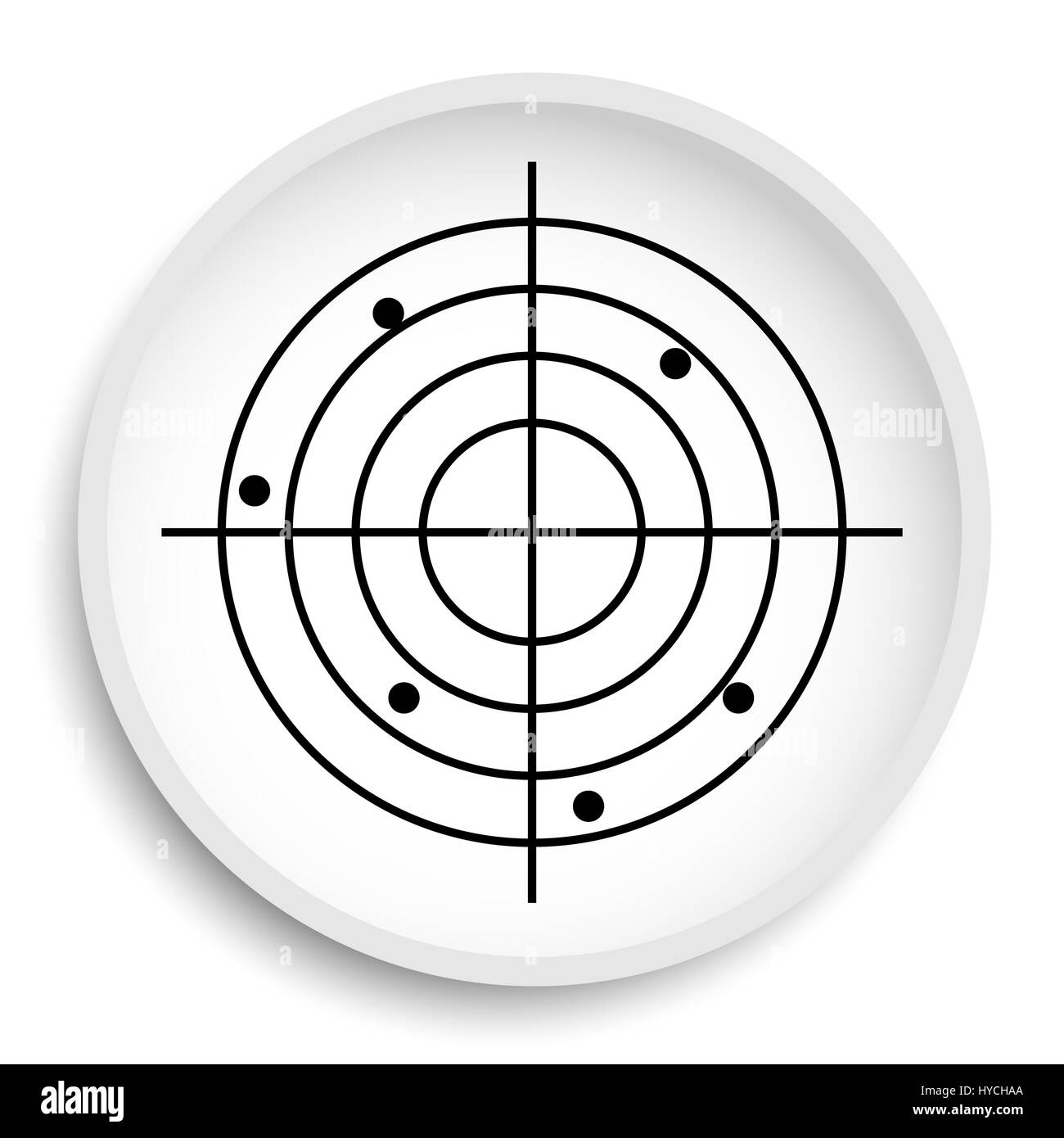 Radar icon. Radar website button on white background Stock Photo - Alamy