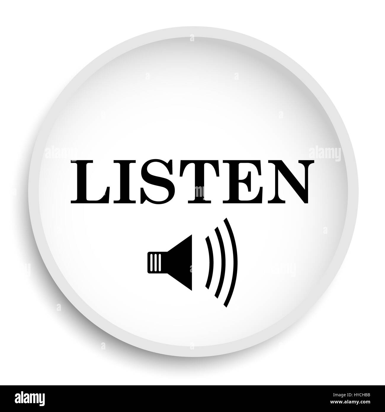 Listen now Cut Out Stock Images & Pictures - Alamy