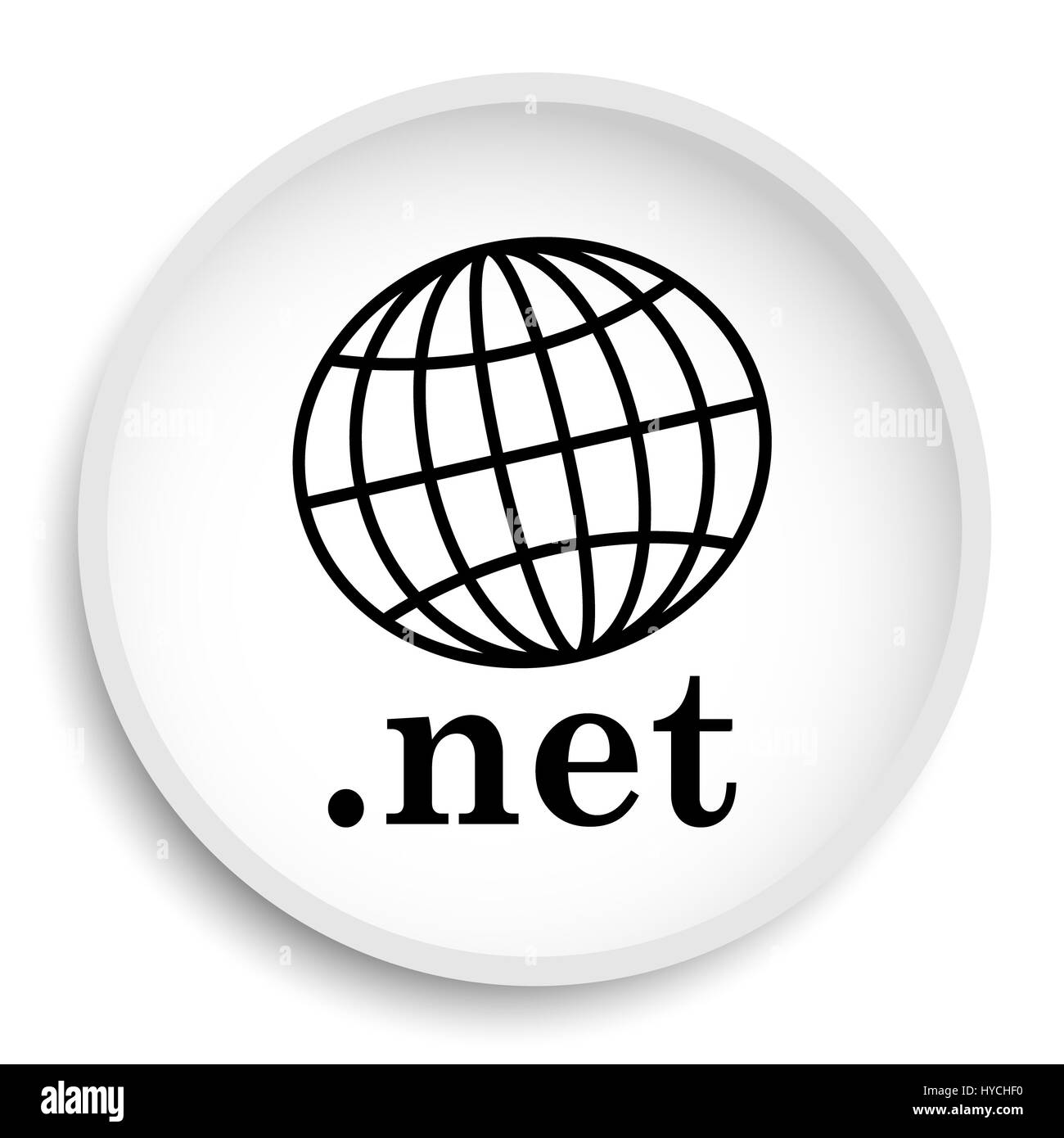 .net icon. .net website button on white background Stock Photo - Alamy