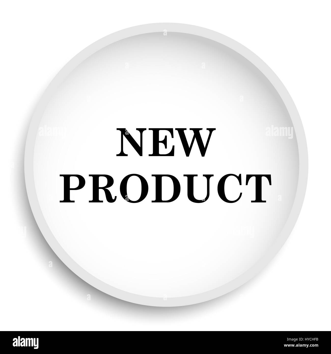 New product icon. New product website button on white background Stock ...