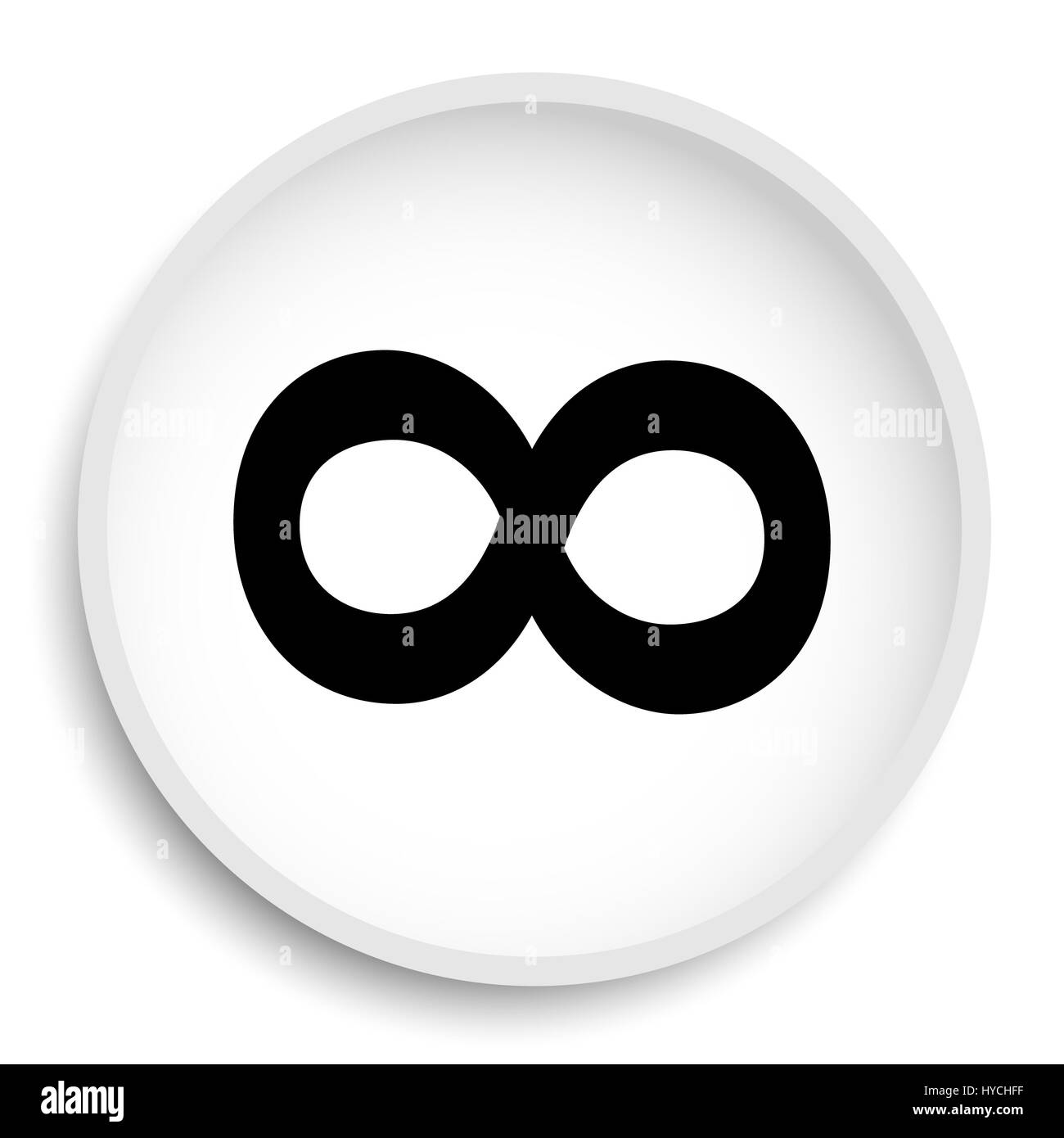 Infinity sign icon. Infinity sign website button on white background ...