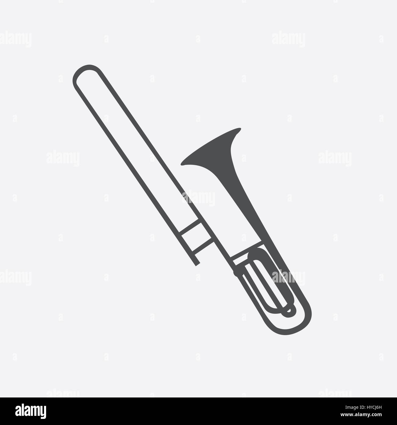 Trombone Stock Vector Images - Alamy