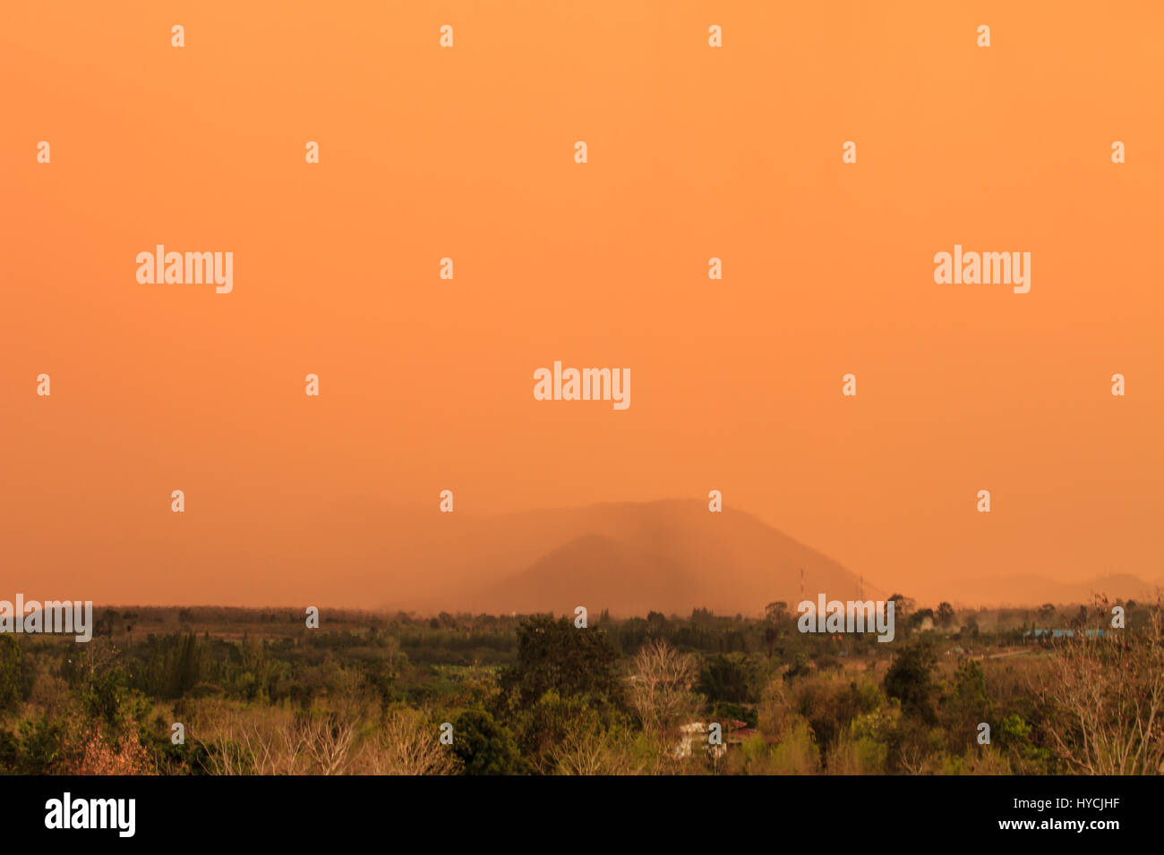 Natural backgrounds stormy sky before raining on mountain Stock Photo ...