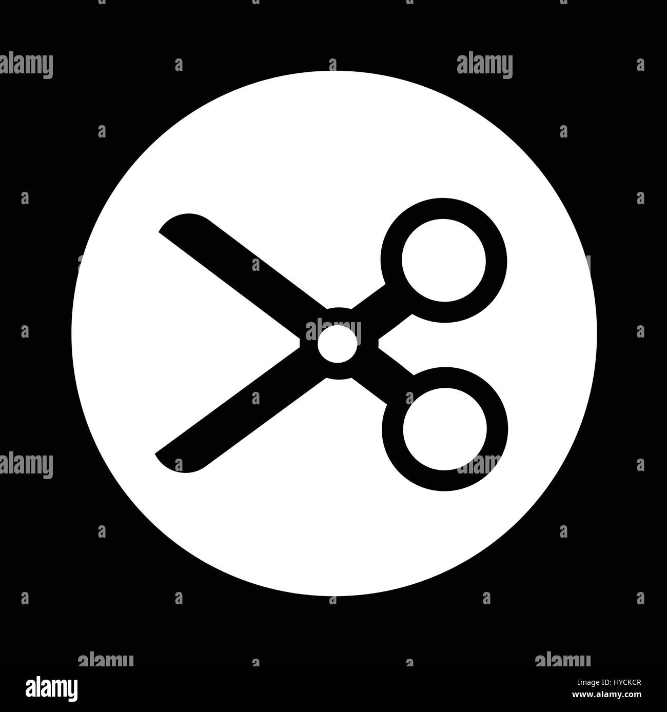 Sewing scissors cutout Black and White Stock Photos & Images - Alamy