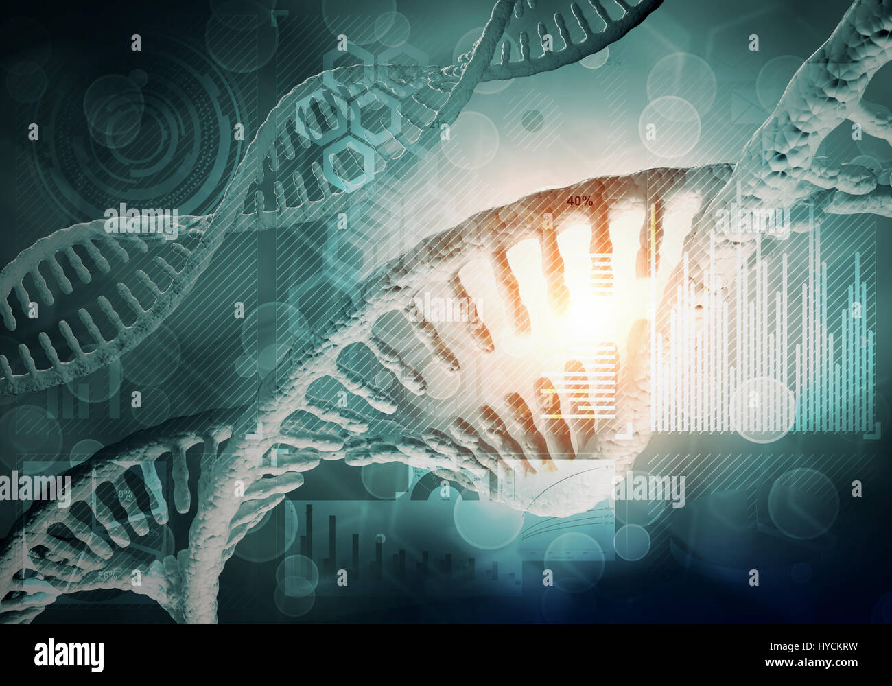 DNA molecules background Stock Photo - Alamy