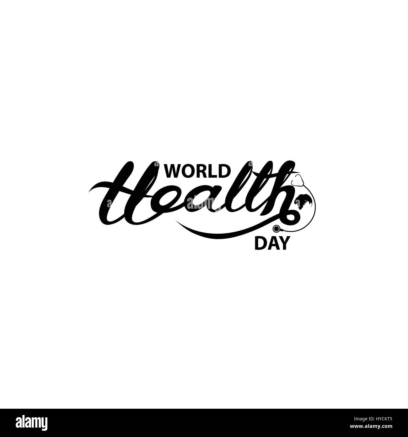 Health day celebration poster Black and White Stock Photos & Images - Alamy