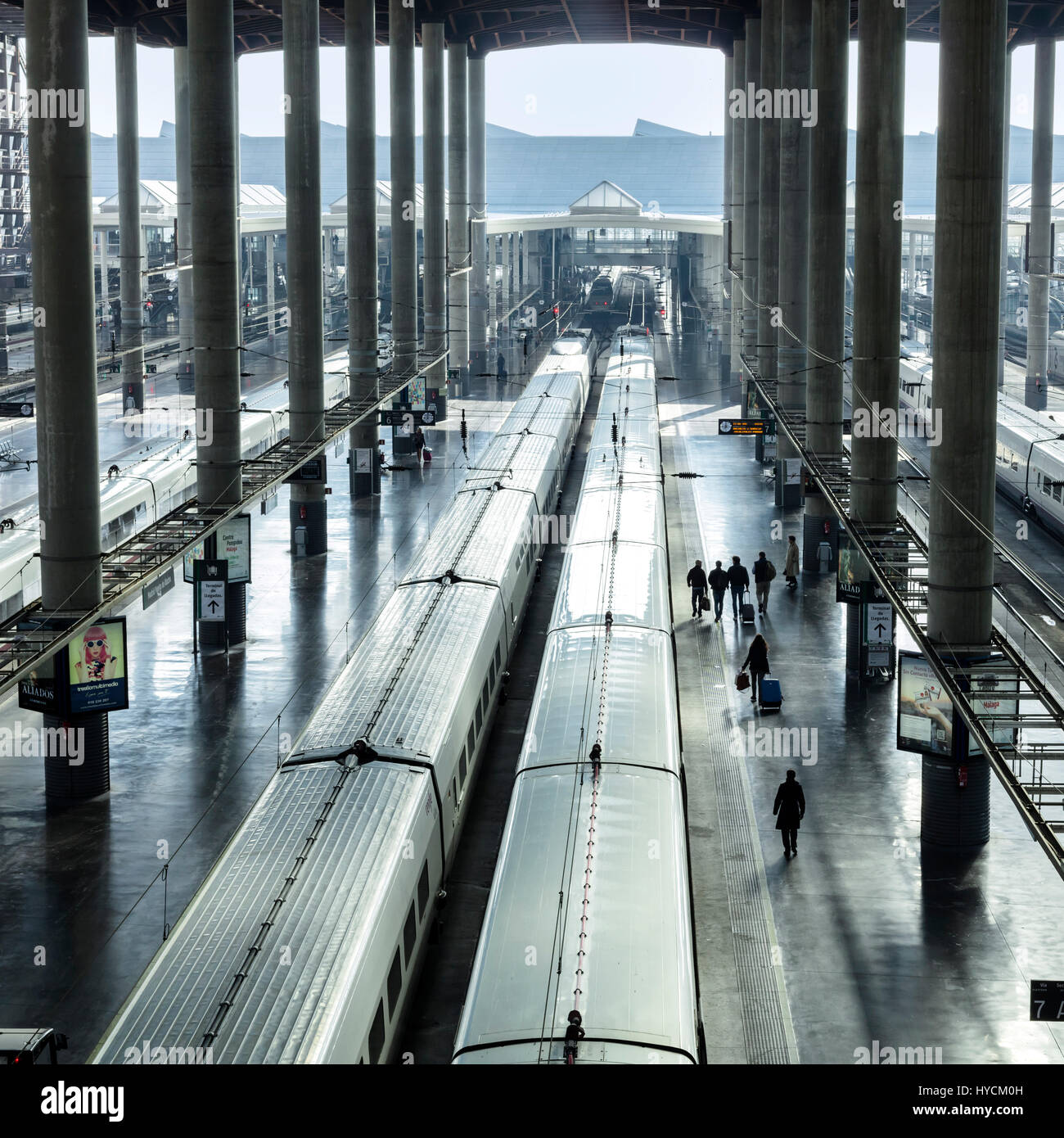 Railway station for high speed express trains in Europe Stock Photo - Alamy