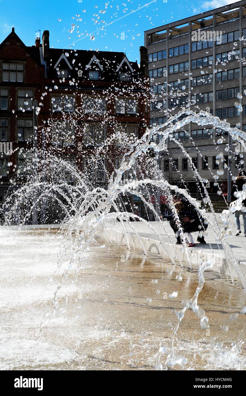 The Gustafson Porter redeveloped Old Market Square water fountain ...