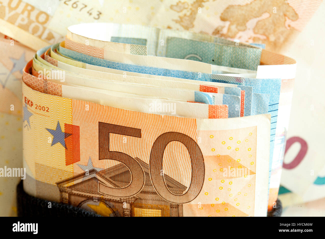 Bundles money euro banknotes hi-res stock photography and images - Alamy