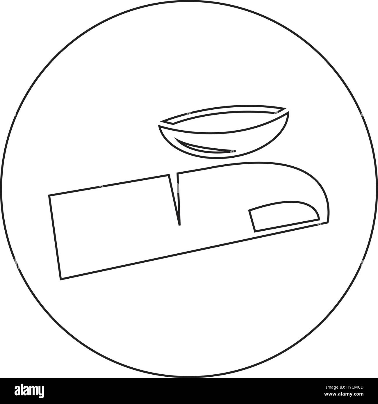 Contact Lens icon illustration design Stock Vector Image & Art - Alamy
