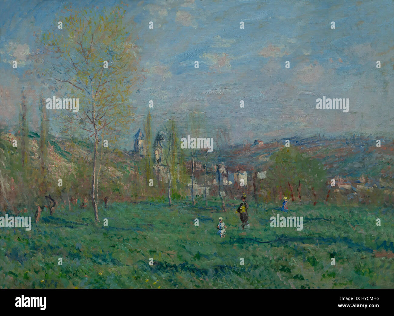 Spring in vetheuil by claude monet hi-res stock photography and images ...