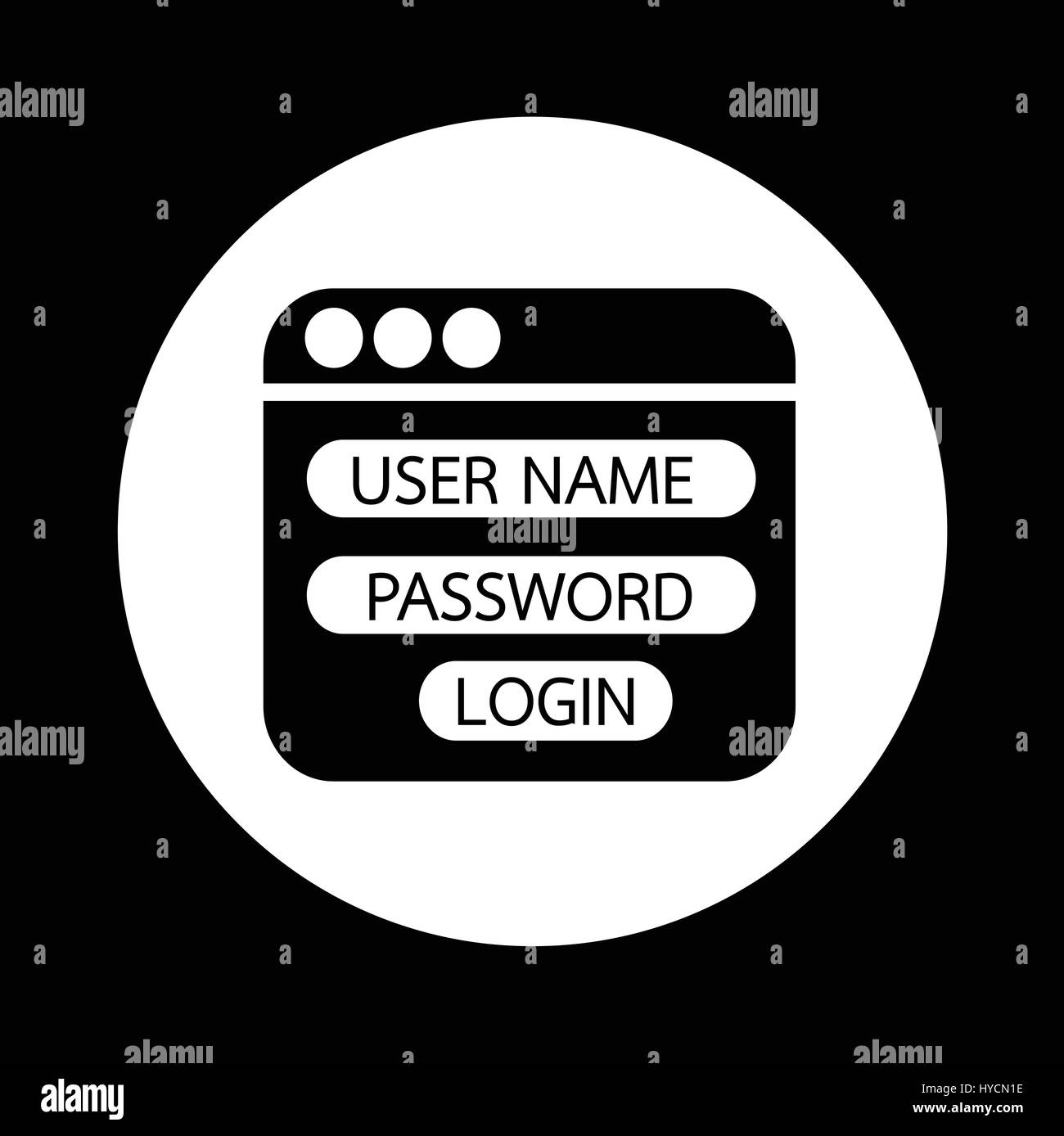 Login panel Black and White Stock Photos & Images - Alamy