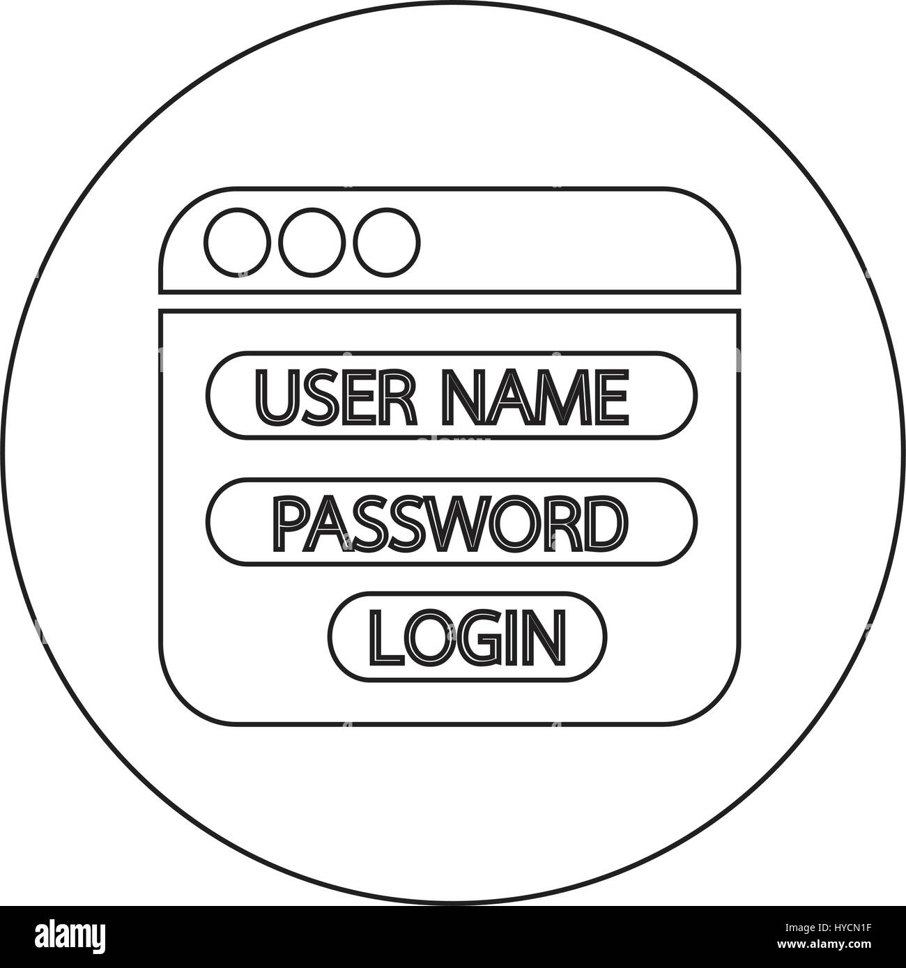 Login panel Black and White Stock Photos & Images - Alamy