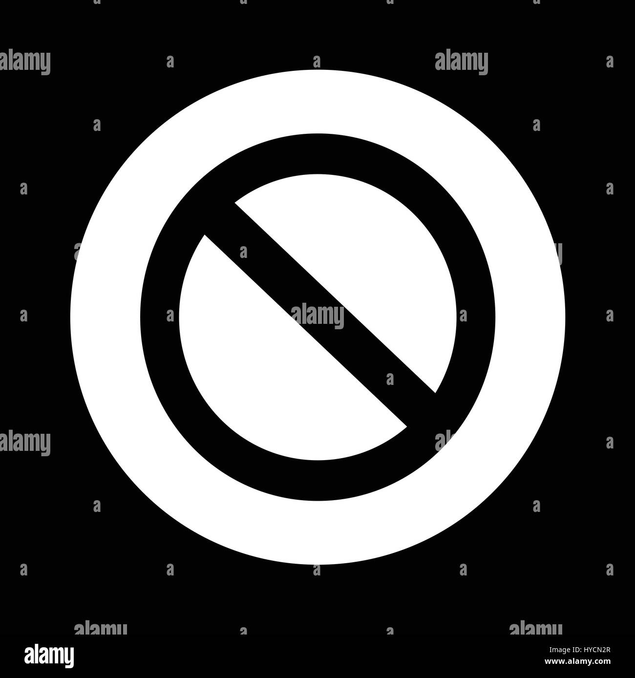 blank ban icon illustration design Stock Vector Image & Art - Alamy
