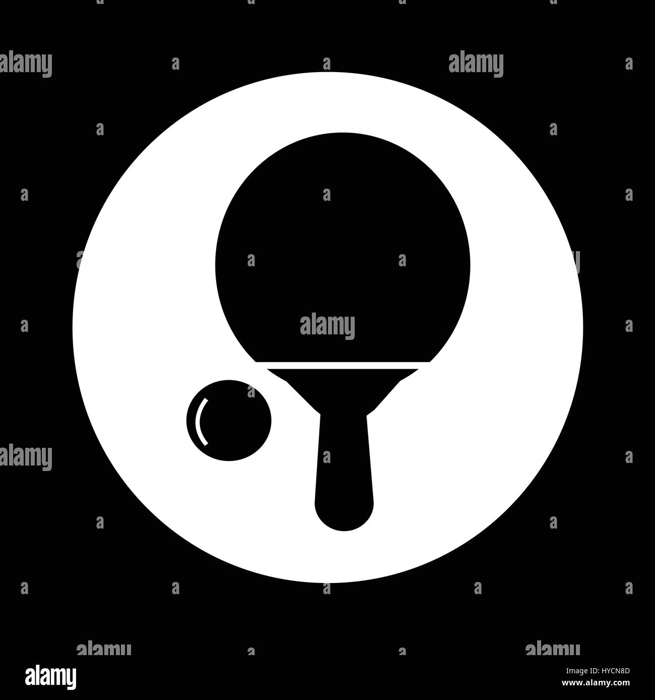 Simple design paddle racket Black and White Stock Photos & Images - Alamy