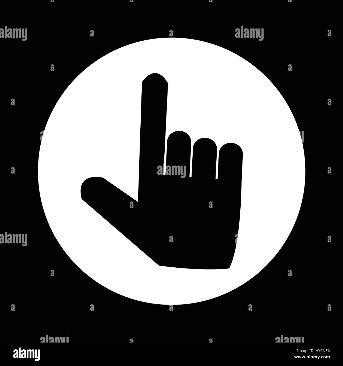 hand click icon illustration design Stock Vector Image & Art - Alamy