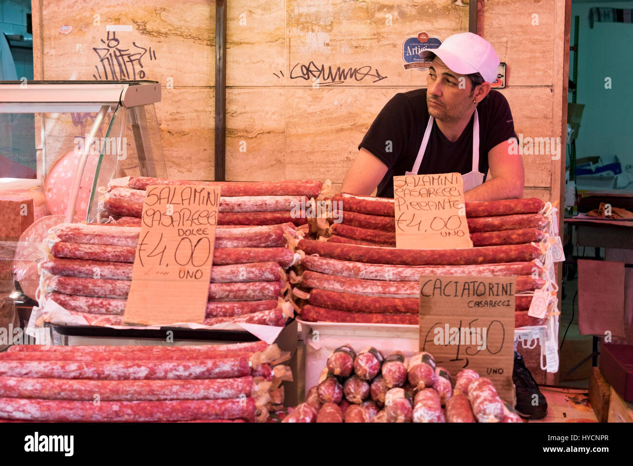 Italian butcher meat hi-res stock photography and images - Alamy