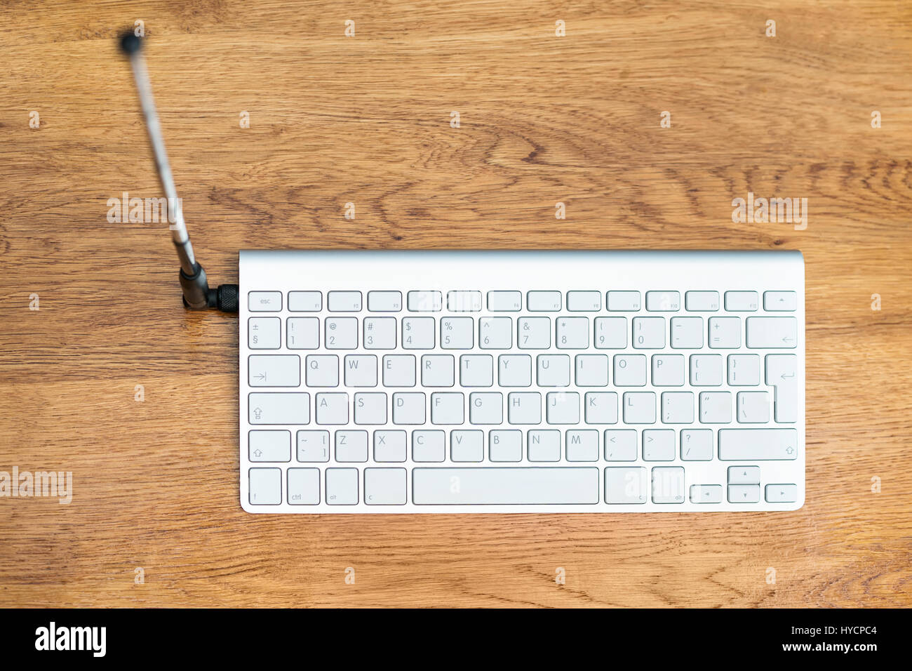 Keyboard with large antenna Stock Photo - Alamy