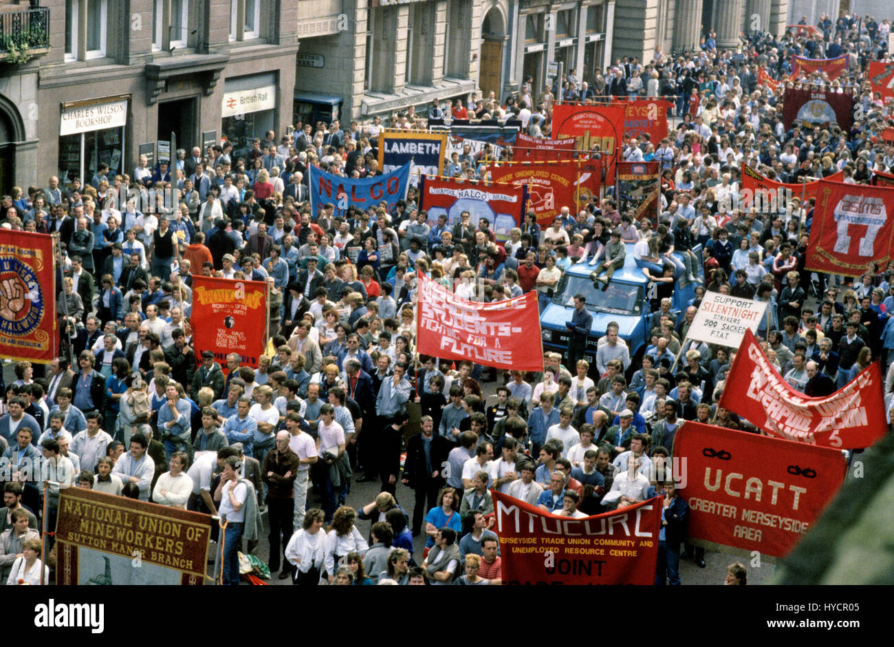 1980s demonstration hi-res stock photography and images - Alamy