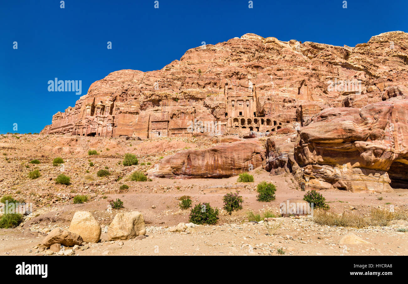 The Royal Tombs at Petra, UNESCO world heritage site Stock Photo - Alamy