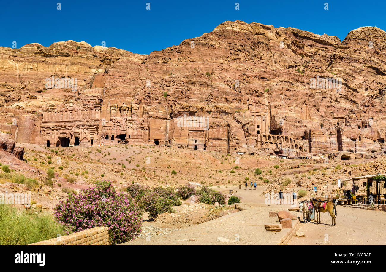 The Royal Tombs at Petra, UNESCO world heritage site Stock Photo - Alamy