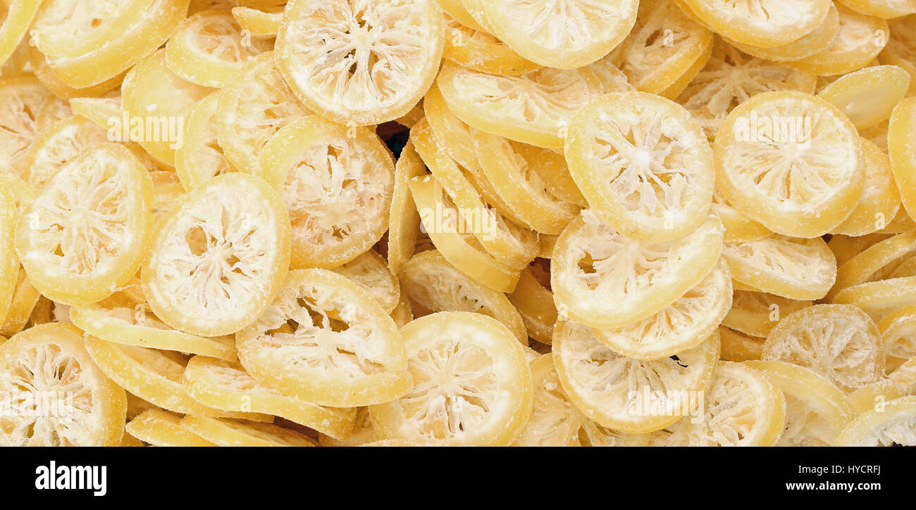 background of slices of dried mediterranean lemons Stock Photo - Alamy
