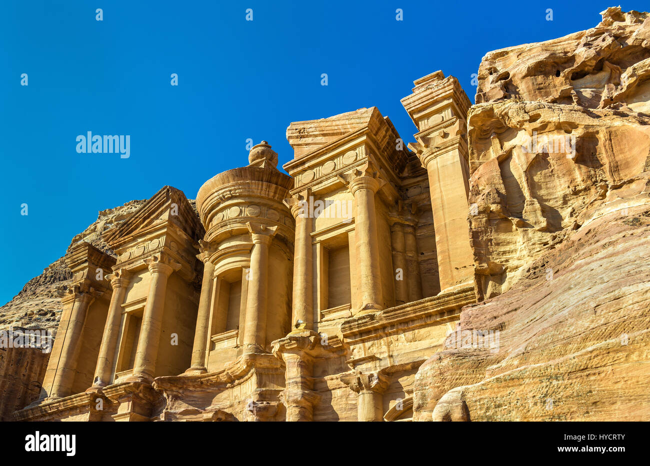 Petra jordan monastery hi-res stock photography and images - Alamy