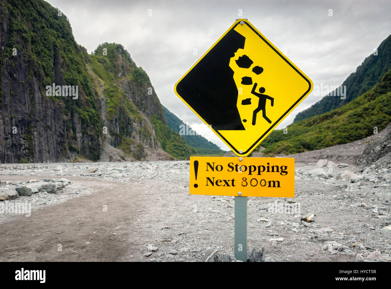 Danger of falling rocks hi-res stock photography and images - Alamy