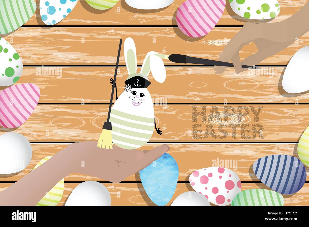 Easter broom Stock Vector Images - Alamy
