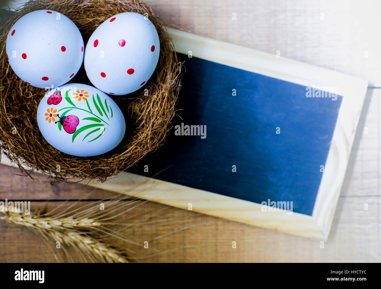 Happy Easter day, bunny and egg, Christians worldwide celebrate Stock ...