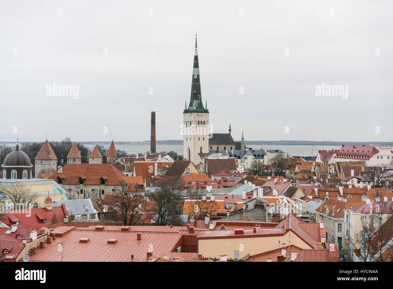 The old Medieval Town in Tallinn, Estonia Stock Photo - Alamy