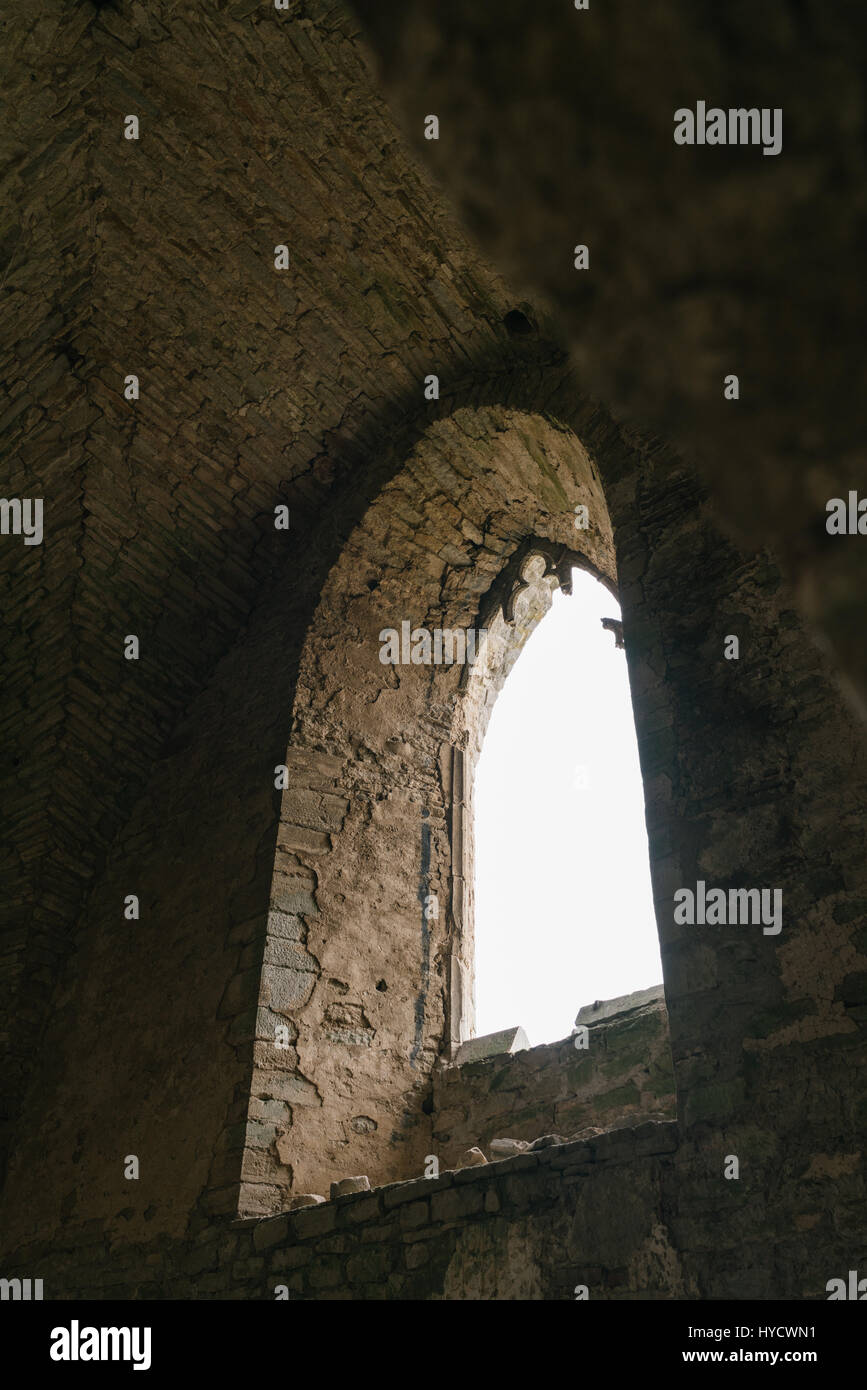 Old gothic ruins of a medieval chapel in rural Estonia Stock Photo - Alamy