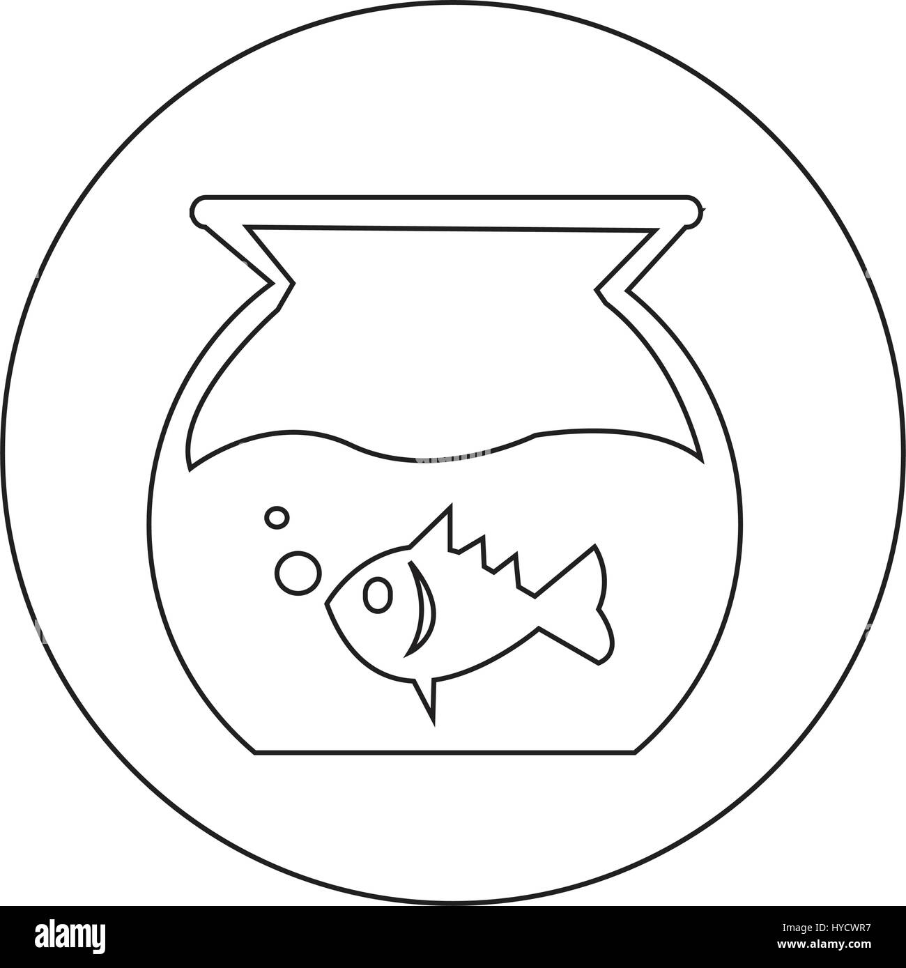 Fish Bowl Icon illustration design Stock Vector Image & Art - Alamy