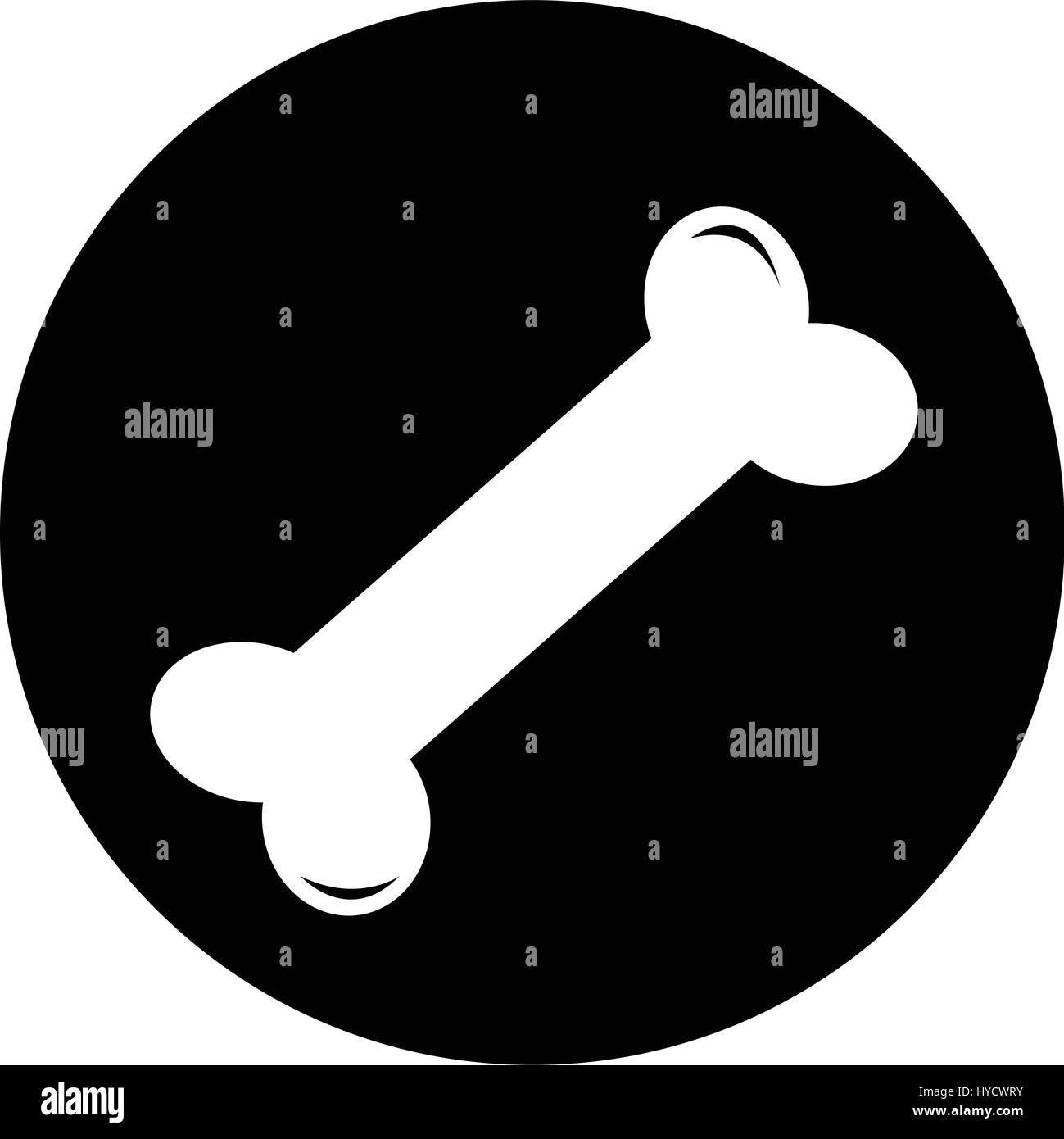 Toy bone dog icon Black and White Stock Photos & Images - Alamy