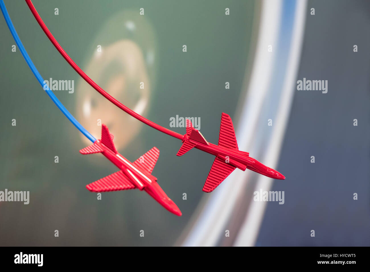 red aircraft models Stock Photo - Alamy