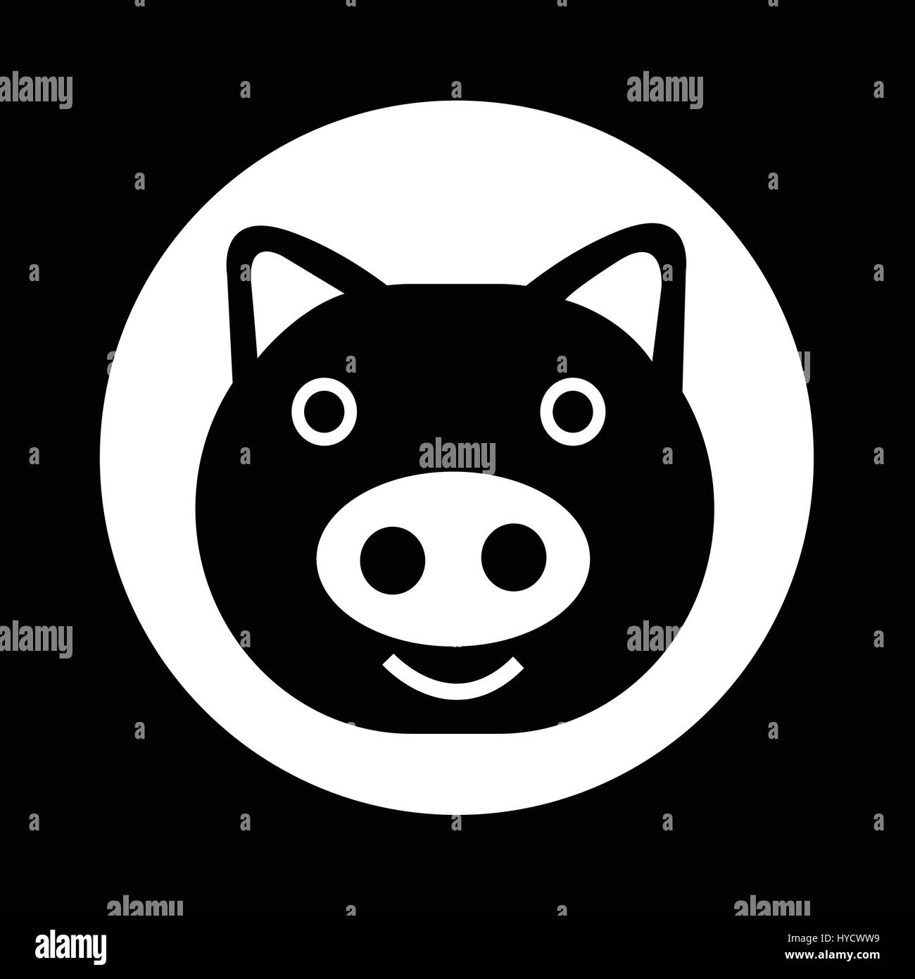 Pig Icon illustration design Stock Vector Image & Art - Alamy