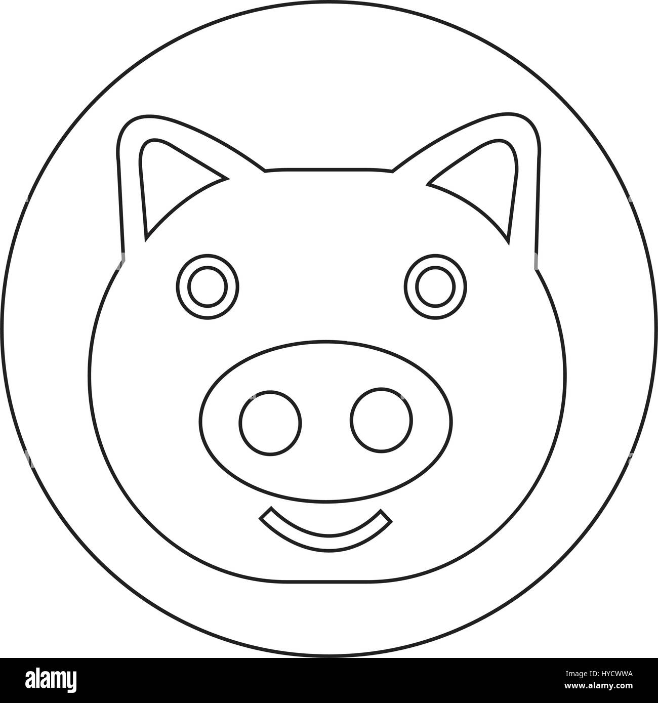 Pig Icon illustration design Stock Vector Image & Art - Alamy