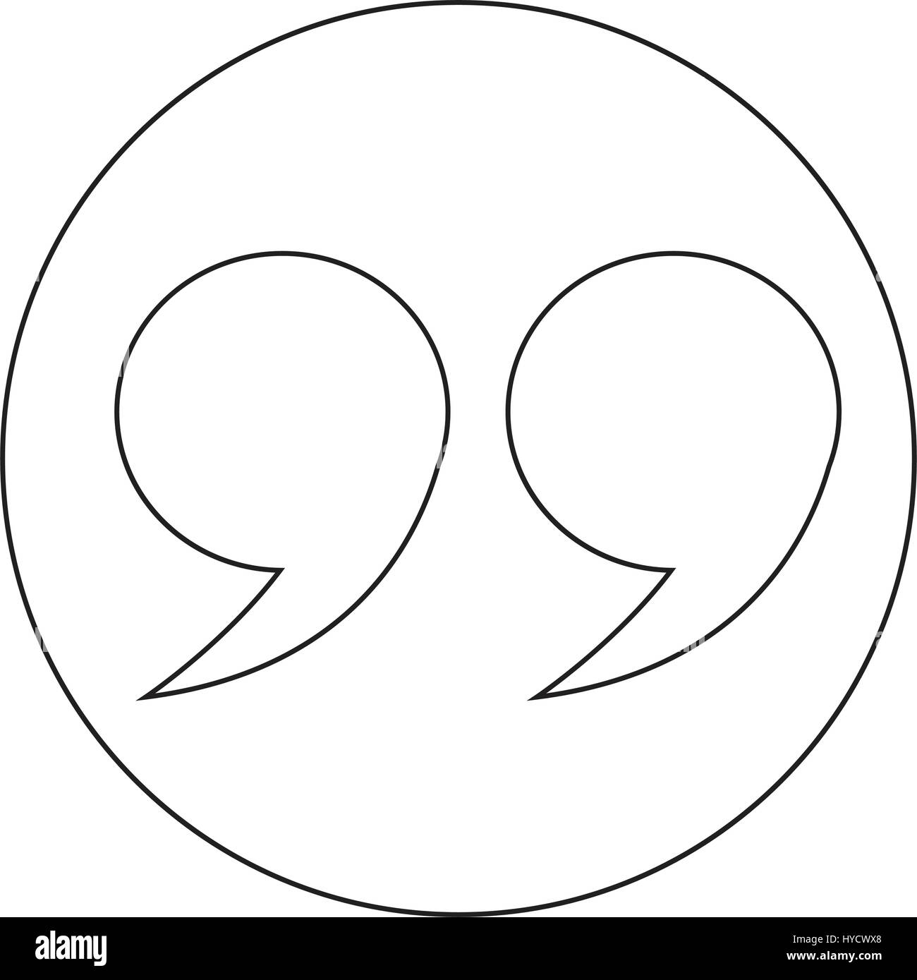 Quotation mark symbol Icon illustration design Stock Vector Image & Art ...