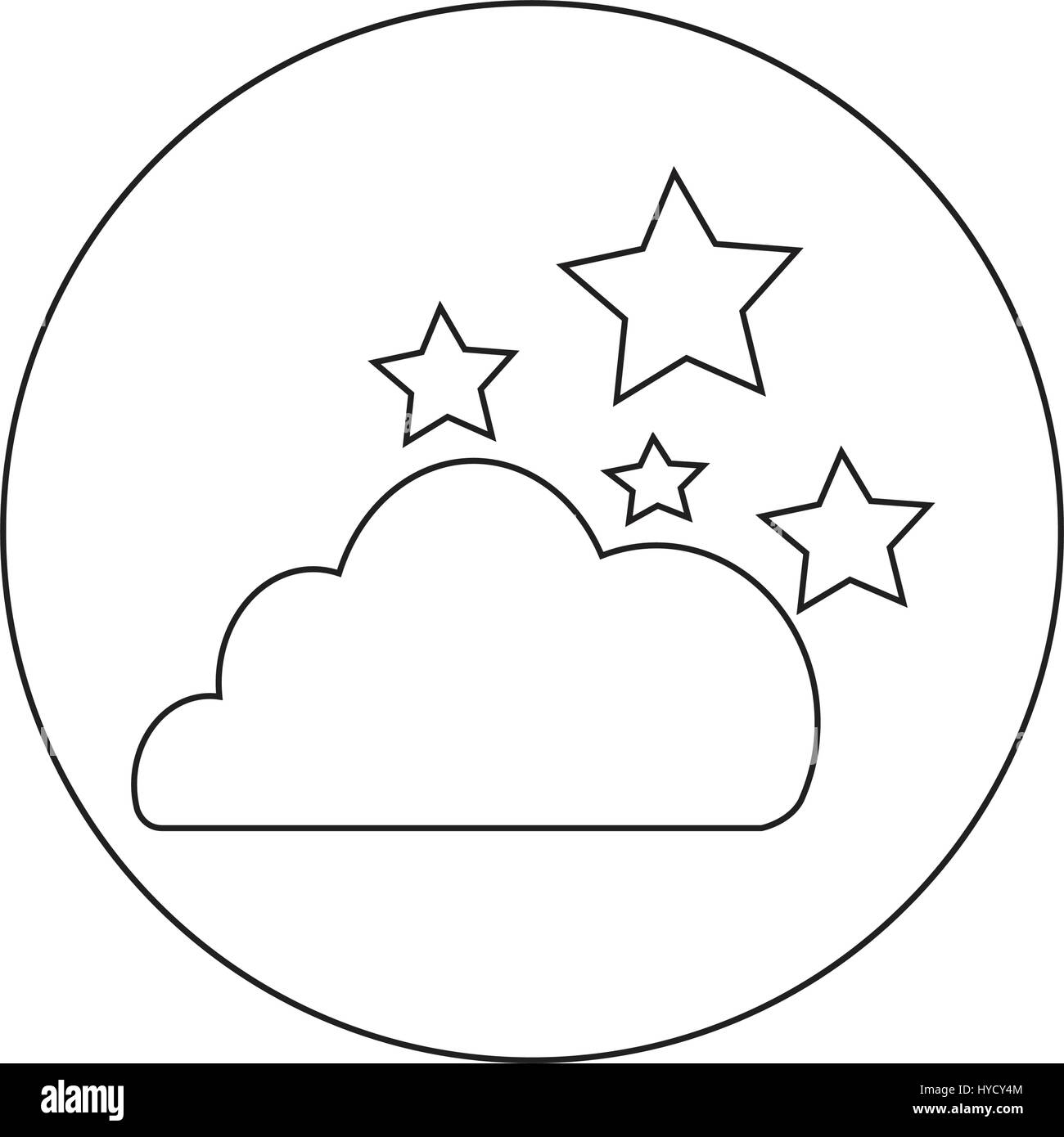 cloud star icon illustration design Stock Vector Image & Art - Alamy