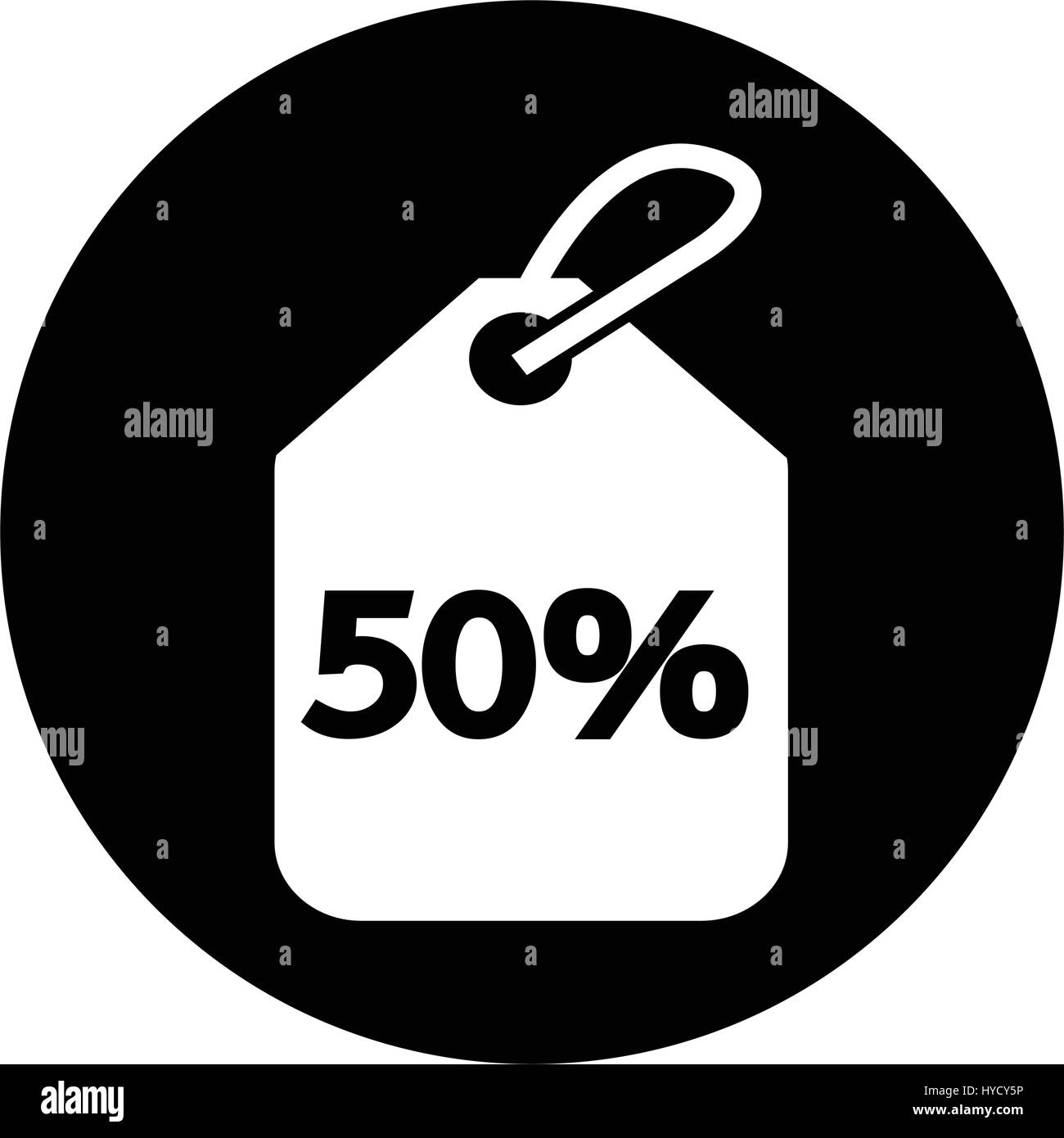 50 percent off illustration Black and White Stock Photos & Images - Alamy