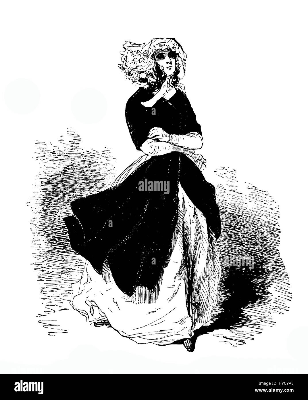 Women walking in wind Cut Out Stock Images & Pictures - Alamy
