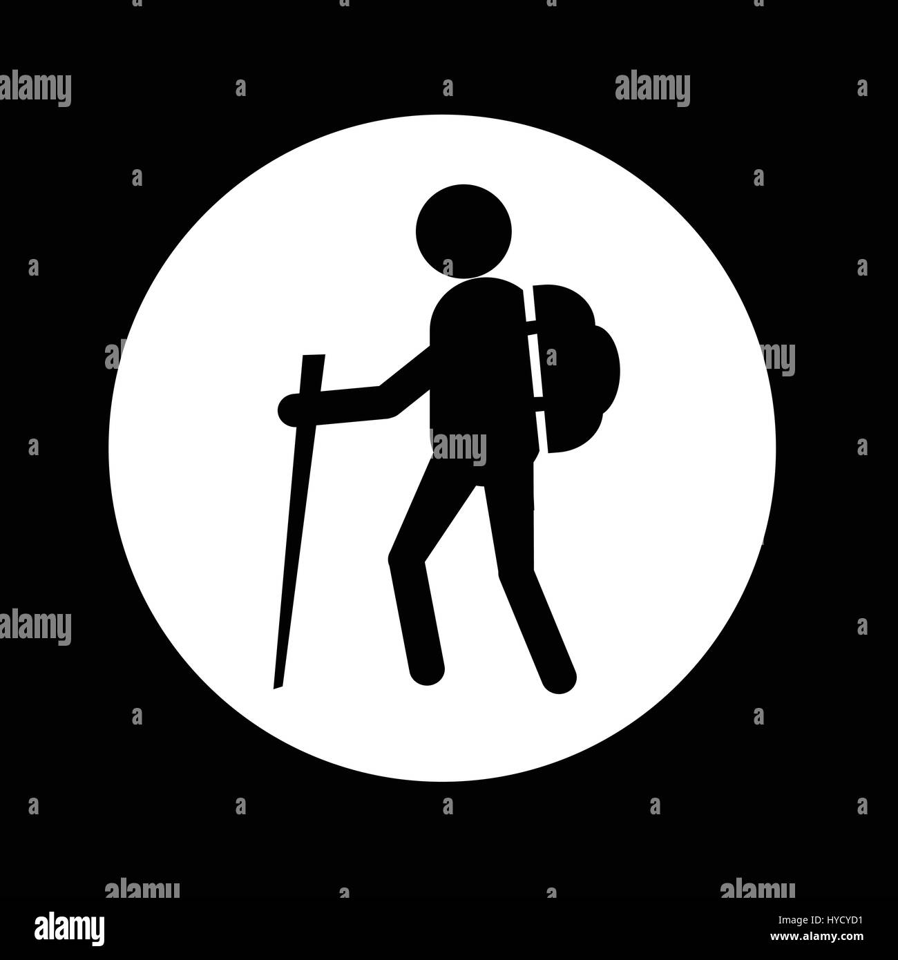 hiking icon illustration design Stock Vector Image & Art - Alamy