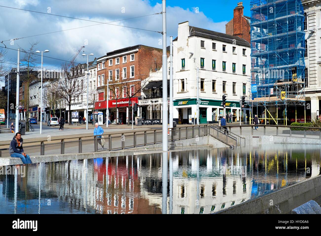 Nottingham city centre uk hi-res stock photography and images - Alamy