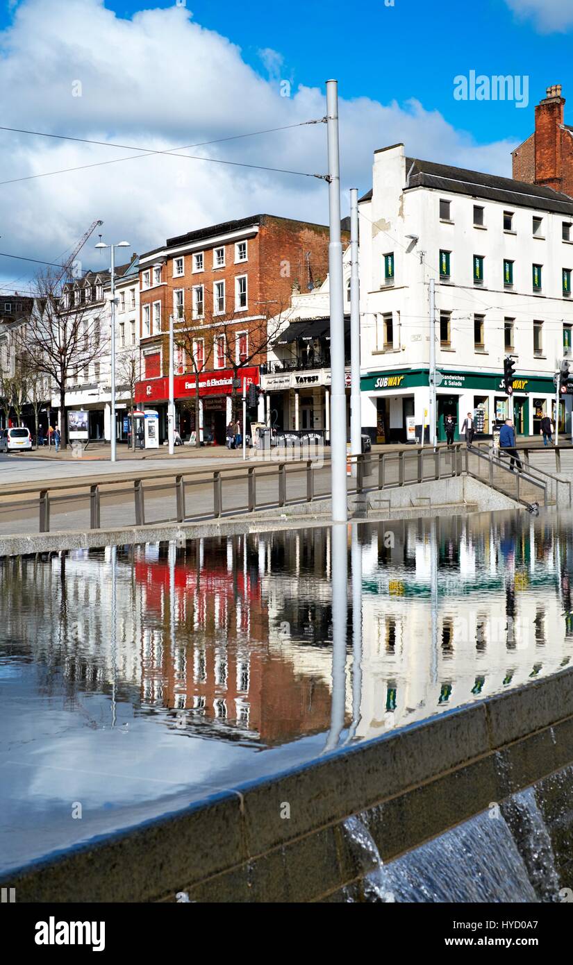 Nottingham city centre UK Stock Photo - Alamy