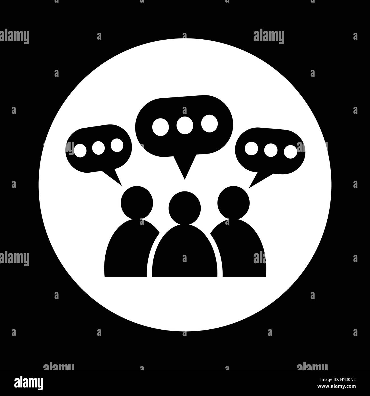 People Speech Bubble Icon Stock Vector Image & Art - Alamy