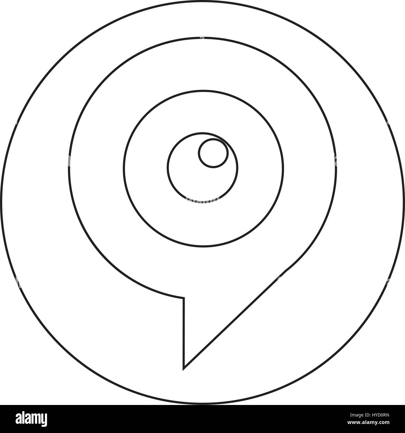 target bubble icon Stock Vector Image & Art - Alamy