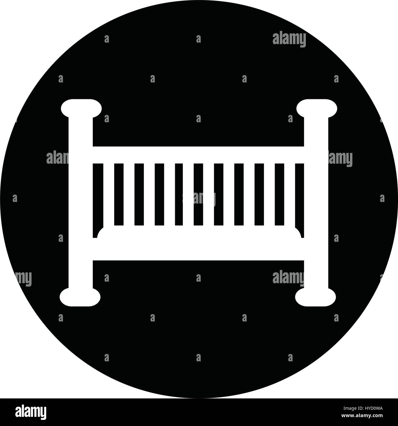Baby crib icon Stock Vector Image & Art - Alamy