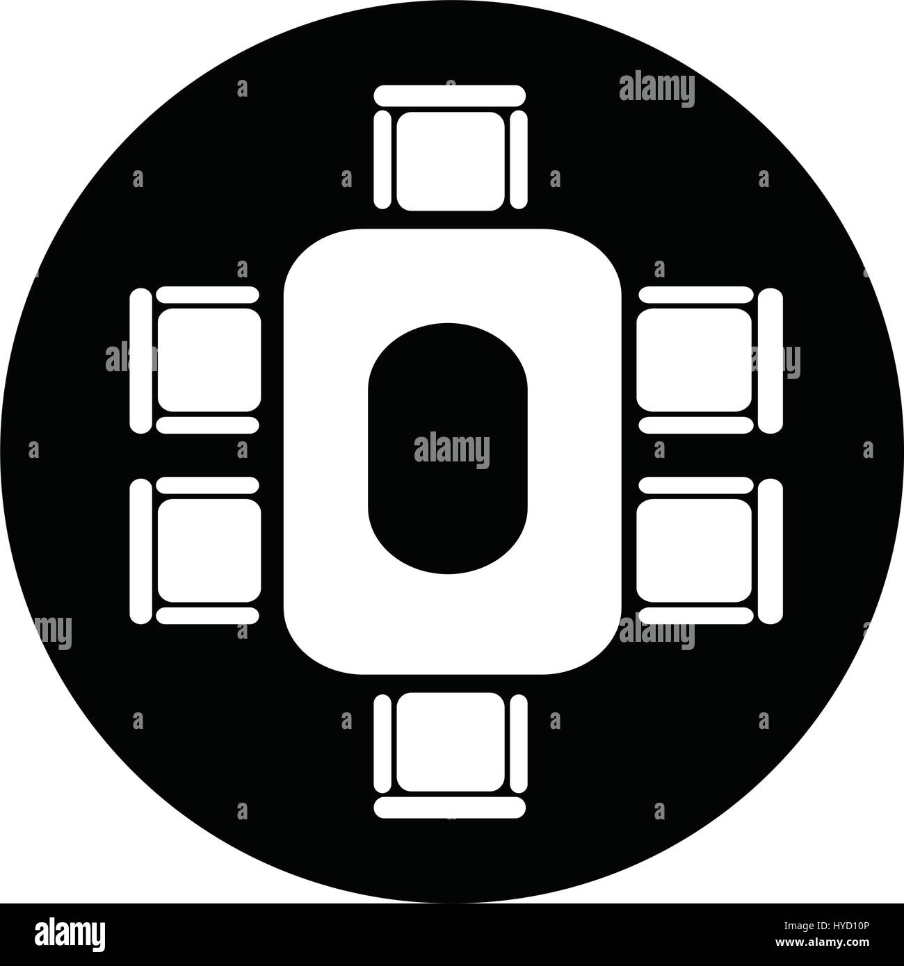Table in conference room Stock Vector Images - Alamy
