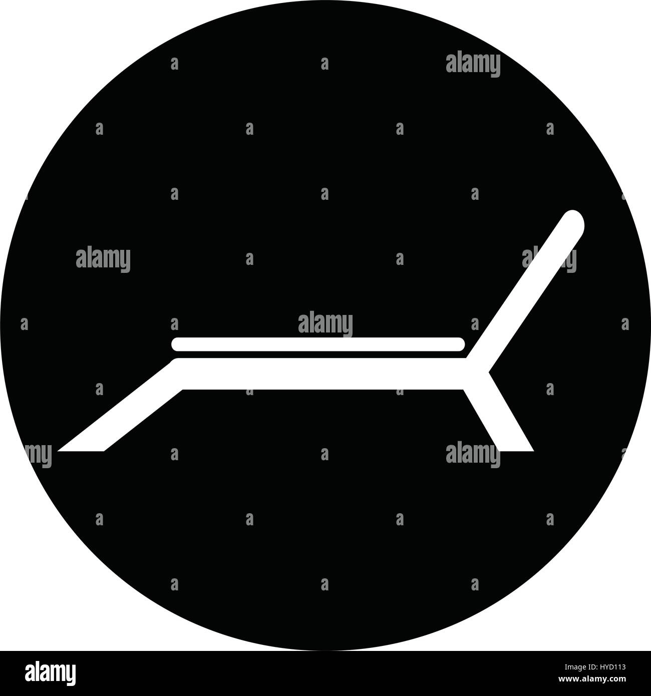 Deck chair outdoor furniture Stock Vector Images - Alamy