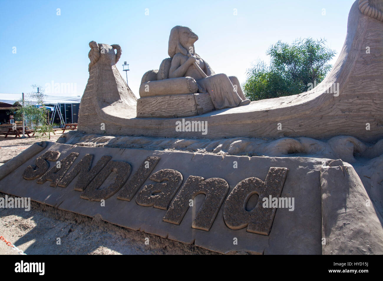 Sandcastle - sculpture Stock Photo - Alamy